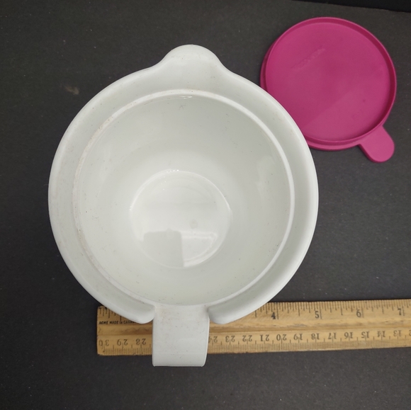 Tupperware | Kitchen | Vintage 98s Tupperware Creamer White With Pink ...